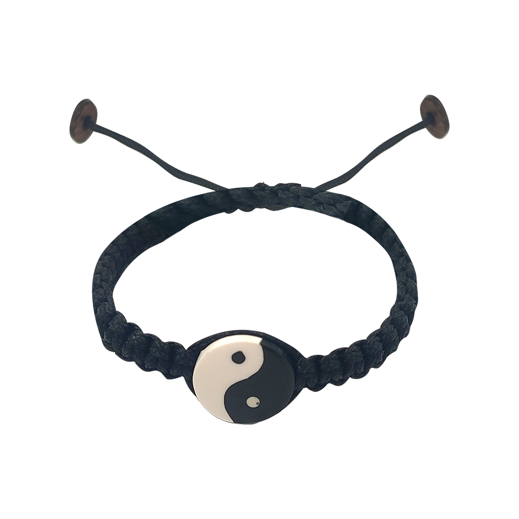 BRACELET PULL STRING TWO TONE YING YANG CHARM – NIKKI'S The Gift Shop