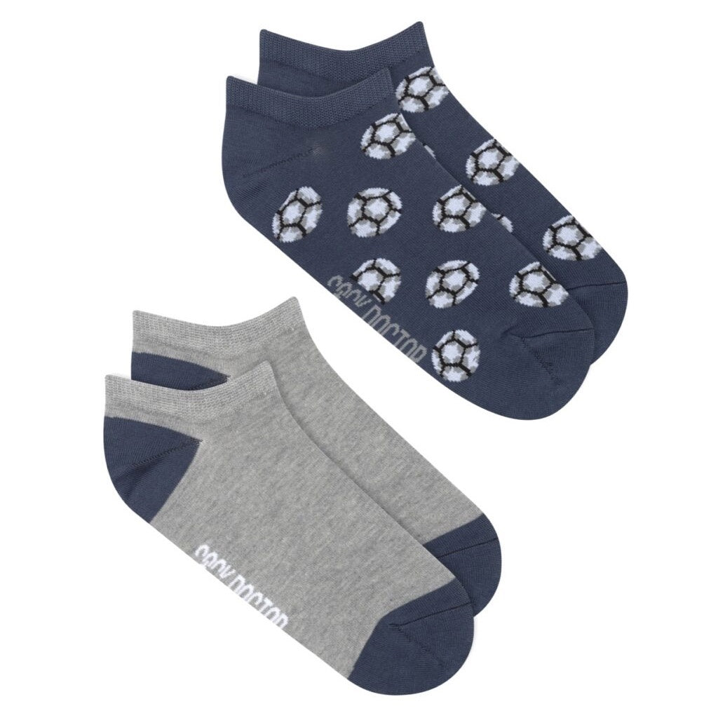 SOCKS LOW CUT TRAINERS BLUE FOOTBALL 2PK – NIKKI'S The Gift Shop