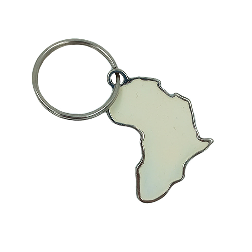 AFRICA WHITE KEYRING – NIKKI'S The Gift Shop