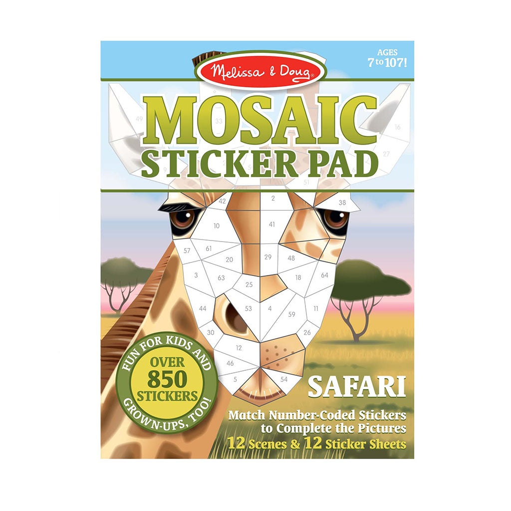 STICKER PAD MOSAIC SAFARI ANIMALS – NIKKI'S The Gift Shop