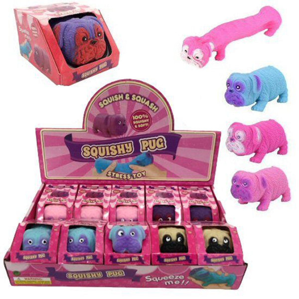 SQUISHY STRETCHY PUG ASSORTED – NIKKI'S The Gift Shop